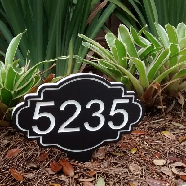 House Number Yard Sign - Etsy