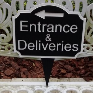 Entrance Sign, Shop Sign, Business Sign, Signs With Arrows, Office ...
