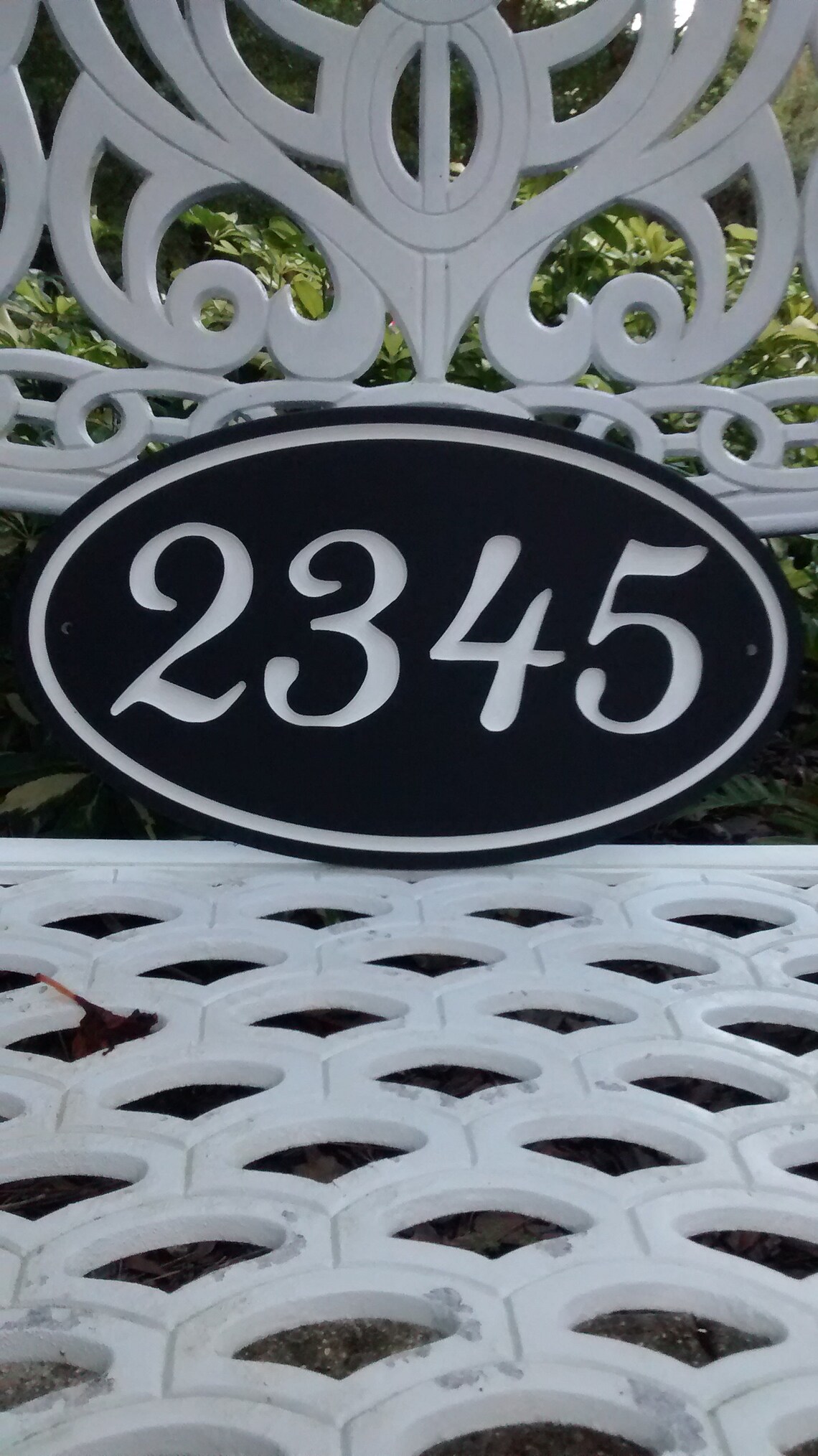 Custom Oval Address Sign Custom House Numbers Home Address - Etsy