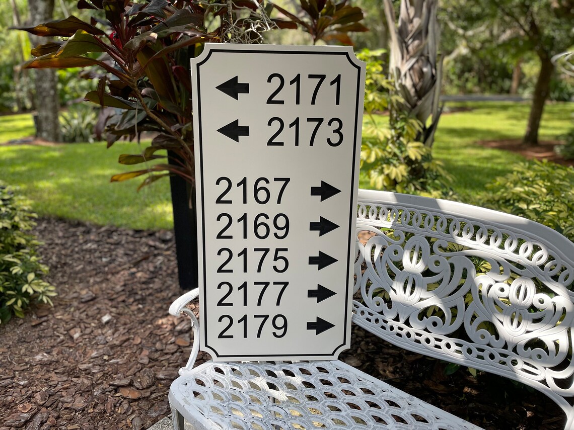 Community Directional Address Sign, Neighborhood Boulevard Information ...