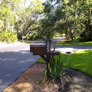 Post Numbers, Post Plaque, Post Address Sign, Mailbox Post Numbers ...