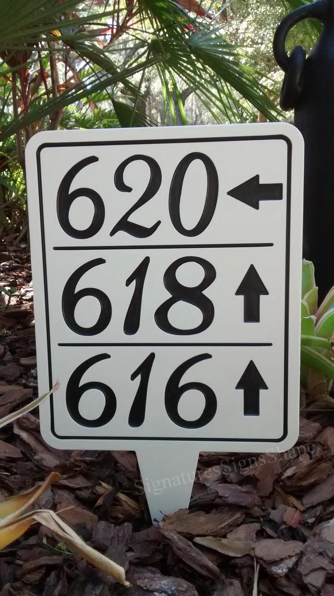 Arrow Address Sign, House Number With Arrow, House Number With Arrow ...