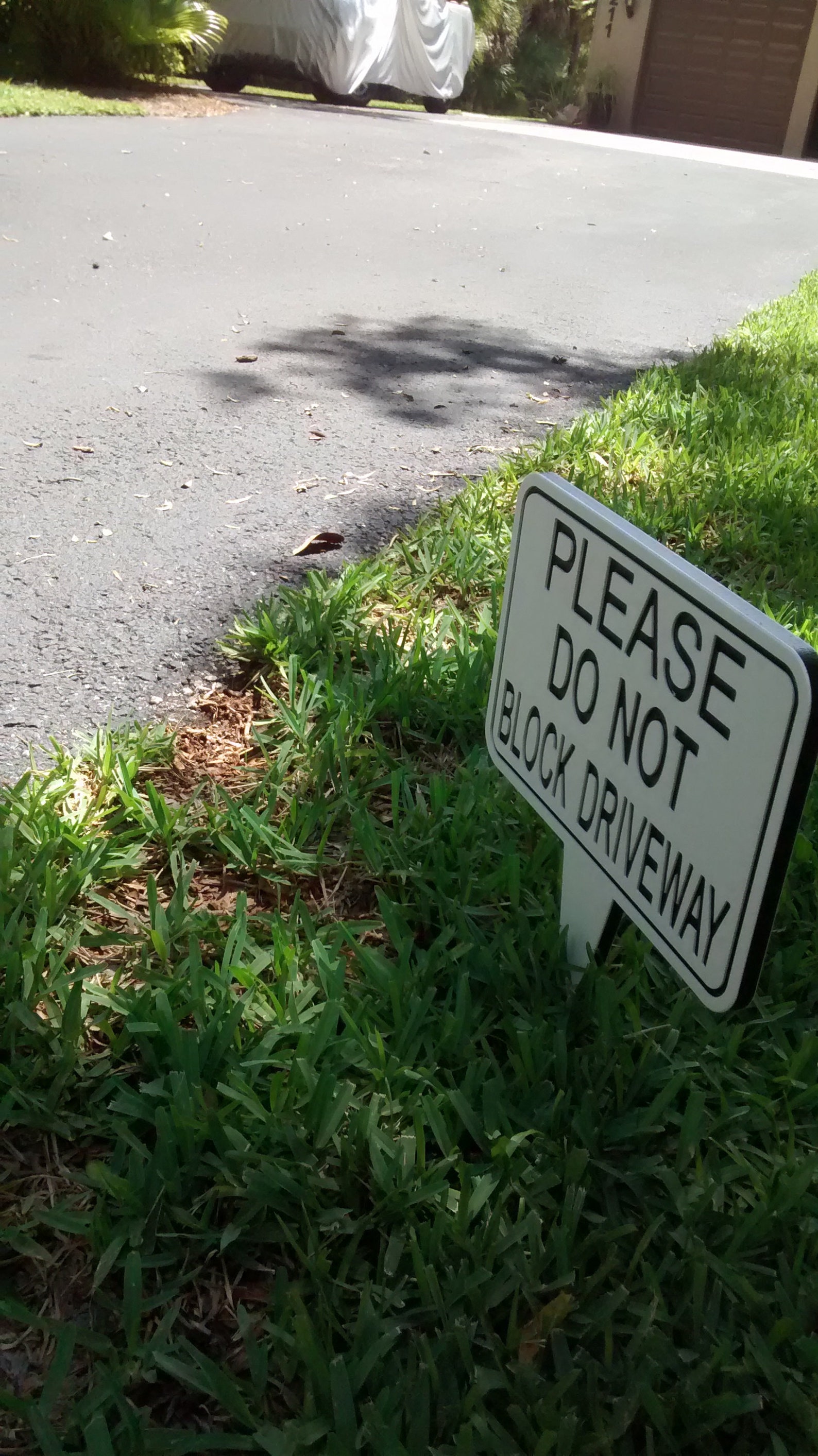Do Not Block Driveway Sign, Weatherproof Outdoor Sign. - Etsy