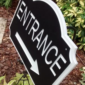 Entrance Sign, Shop Sign, Business Sign, Signs With Arrows, Office ...