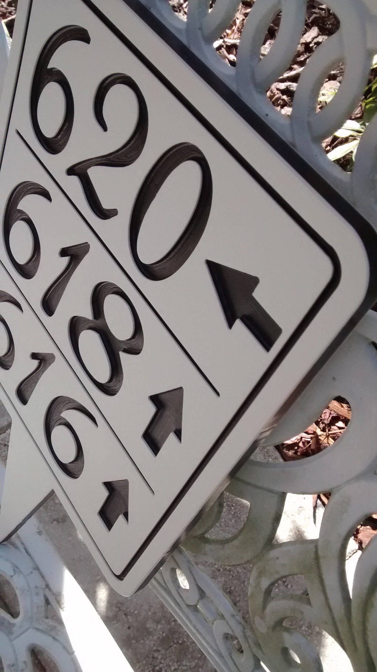 Arrow Address Sign, House Number With Arrow, House Number With Arrow ...