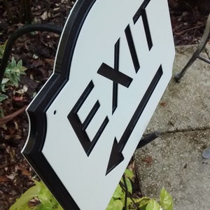 Exit Sign, Shop Sign, Business Sign, Signs With Arrows, Office Signs ...
