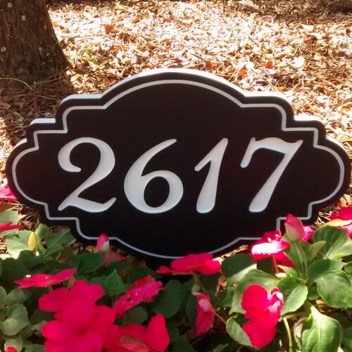 Custom Address Sign for Yard Personalized House Numbers - Etsy