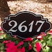 Fancy House Number Sign - Etsy