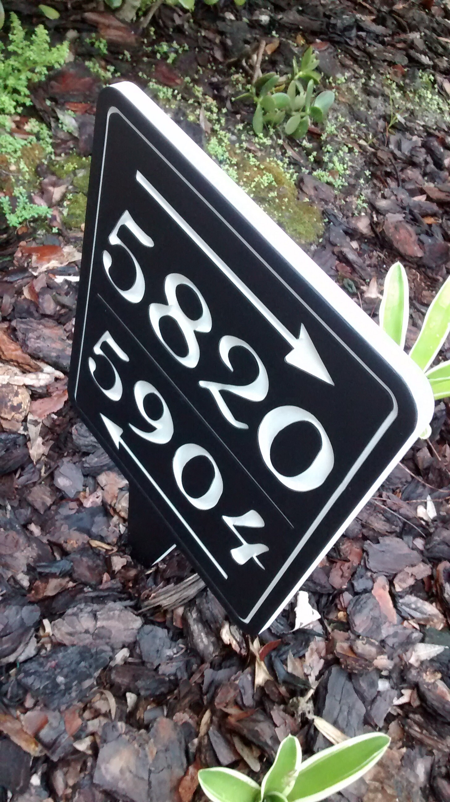 Arrow Address Sign, House Number With Arrow, House Number With Arrow ...