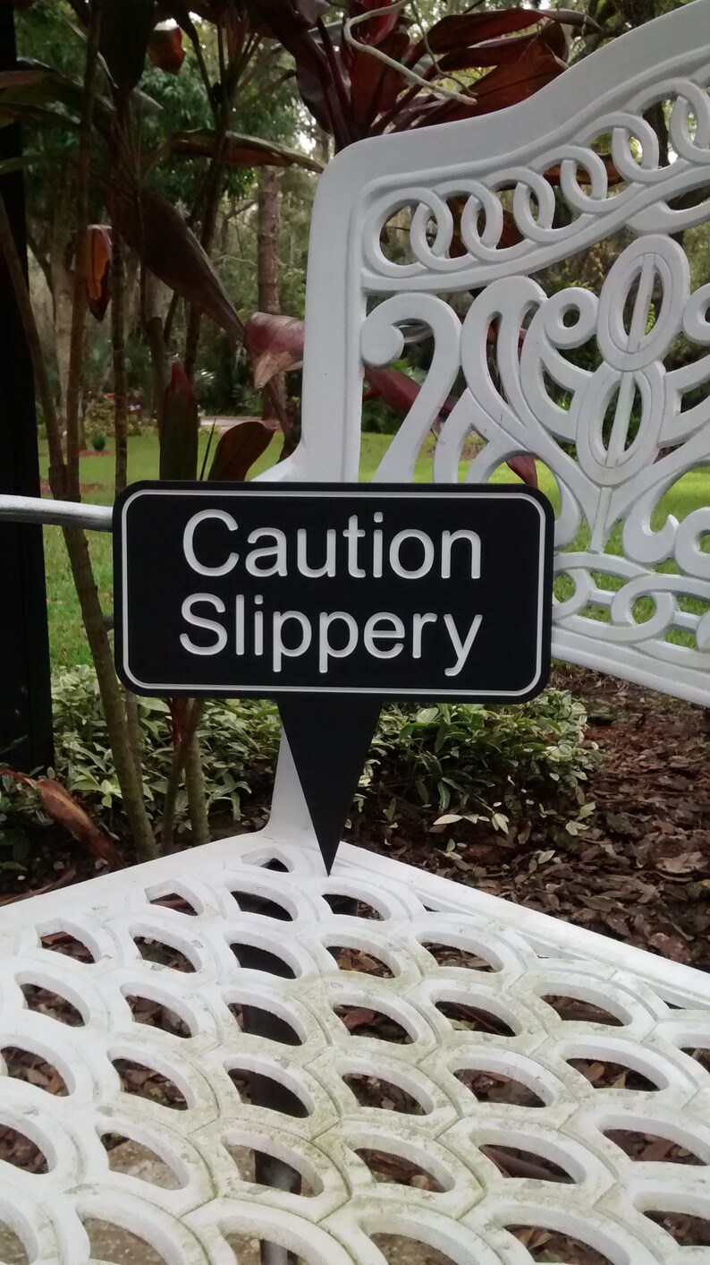 Caution Sign Warning Sign Engraved Sign Outdoor Yard Sign - Etsy