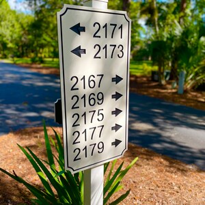 Community Directional Address Sign, Neighborhood Boulevard Information ...