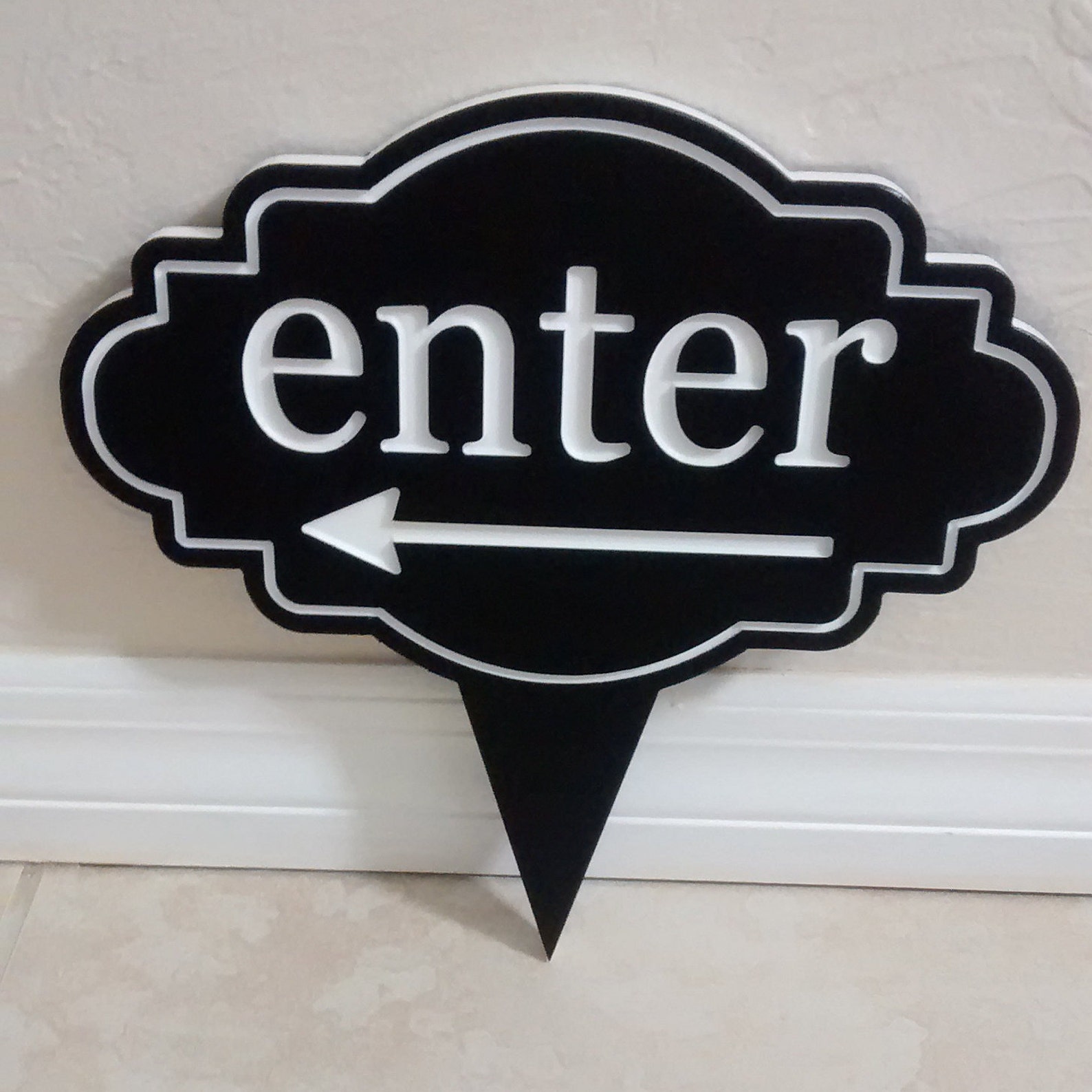 Entrance Sign Directional Sign Enter Sign Business Signage - Etsy