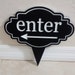 Entrance Sign, Directional Sign, Enter Sign, Business Signage, Front ...