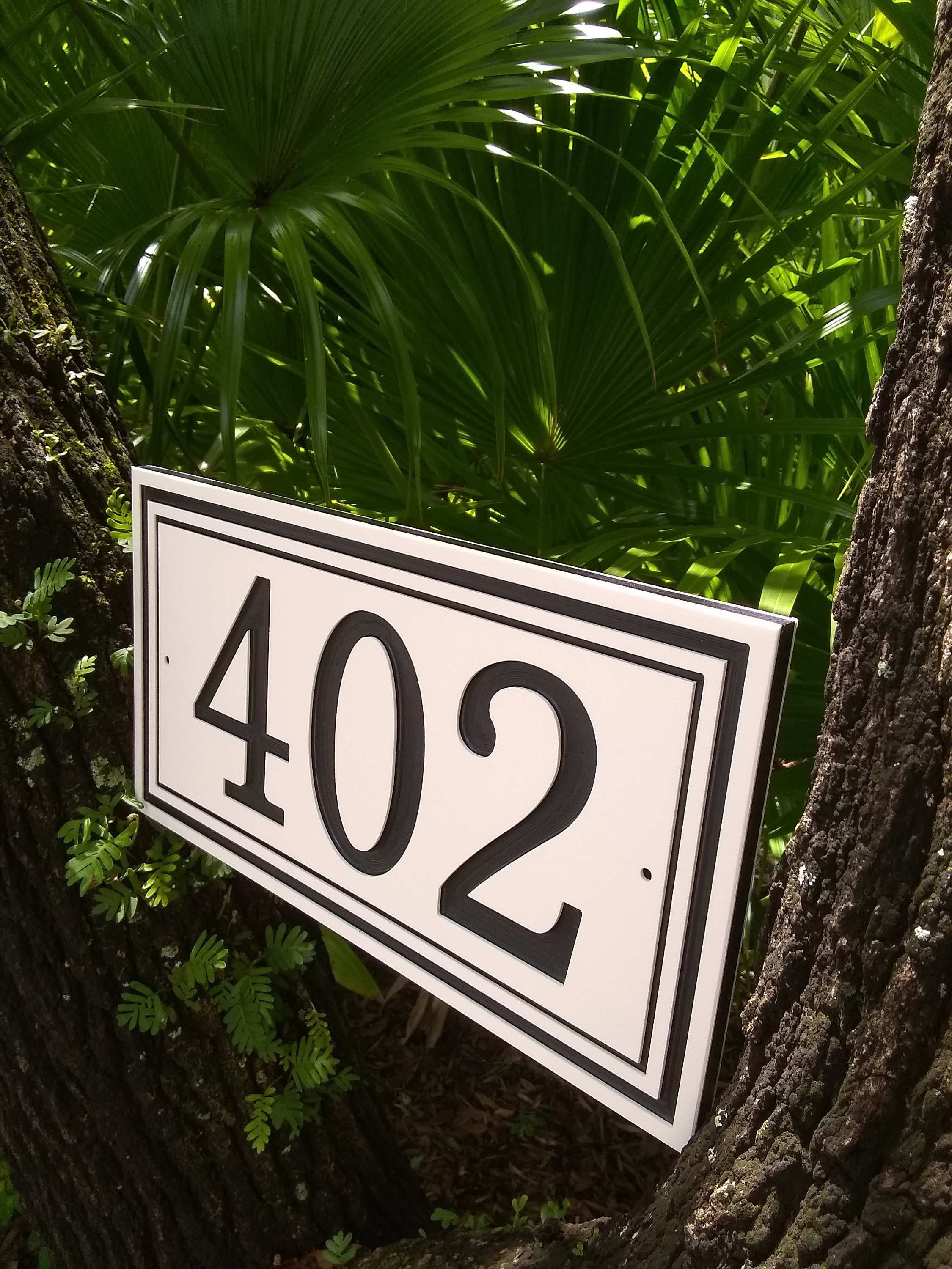 House Numbers Plaque Medium Size, Address Plaque, House Number, Address ...