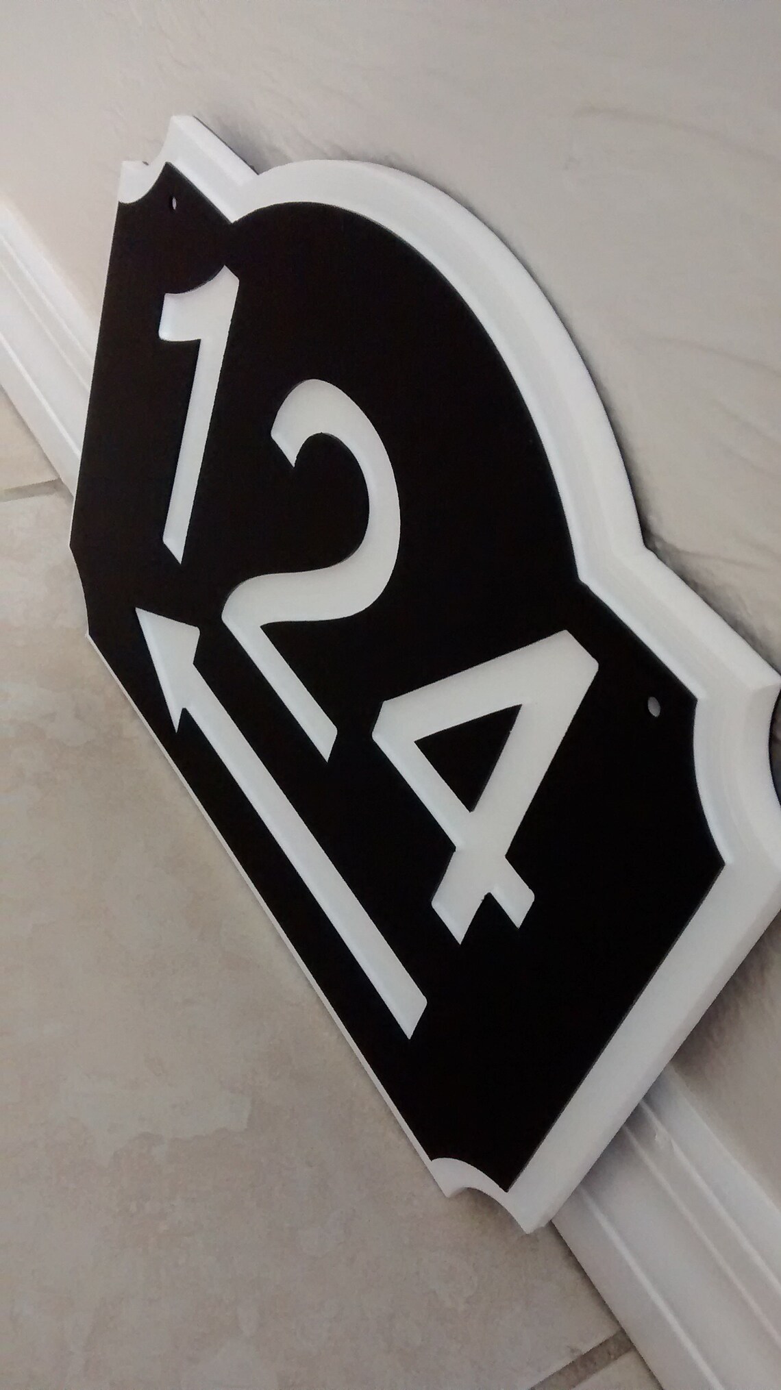 House Numbers Shop Sign With Arrow Business Address Sign | Etsy