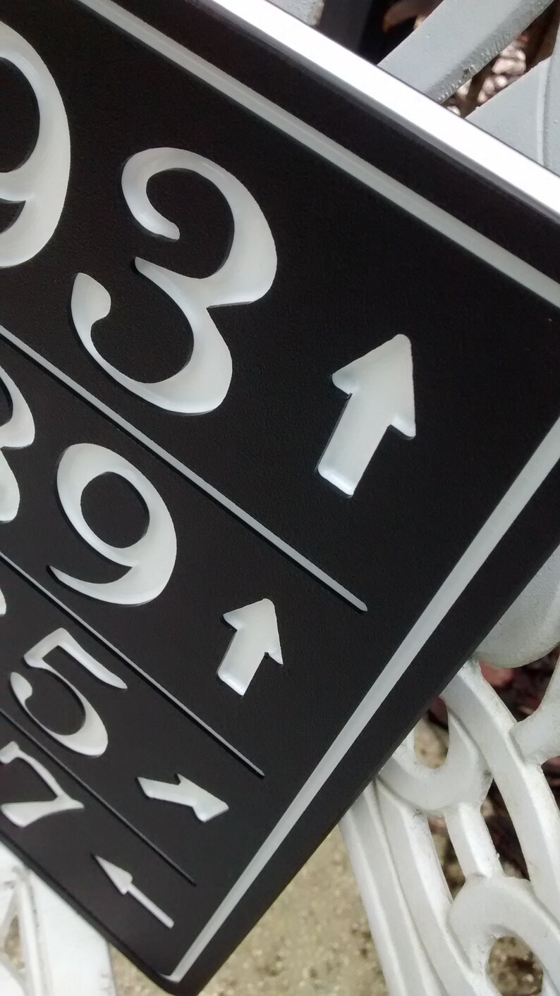 Arrow Address Sign House Number With Arrow House Number With - Etsy