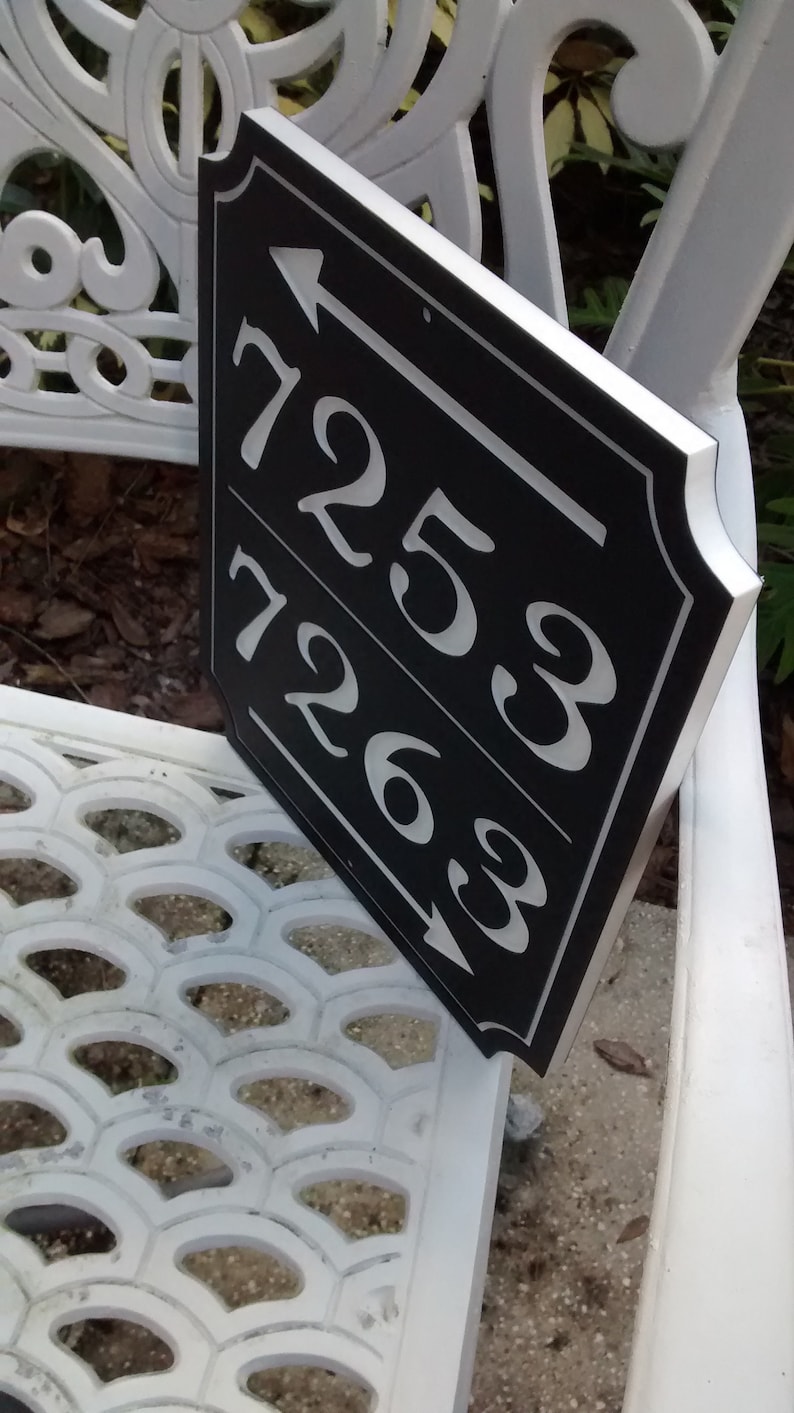 House Number With Arrow, Address Number, Address Number Sign, House ...