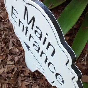 Entrance Sign, Directional Sign, Enter Sign, Business Signage, Front ...