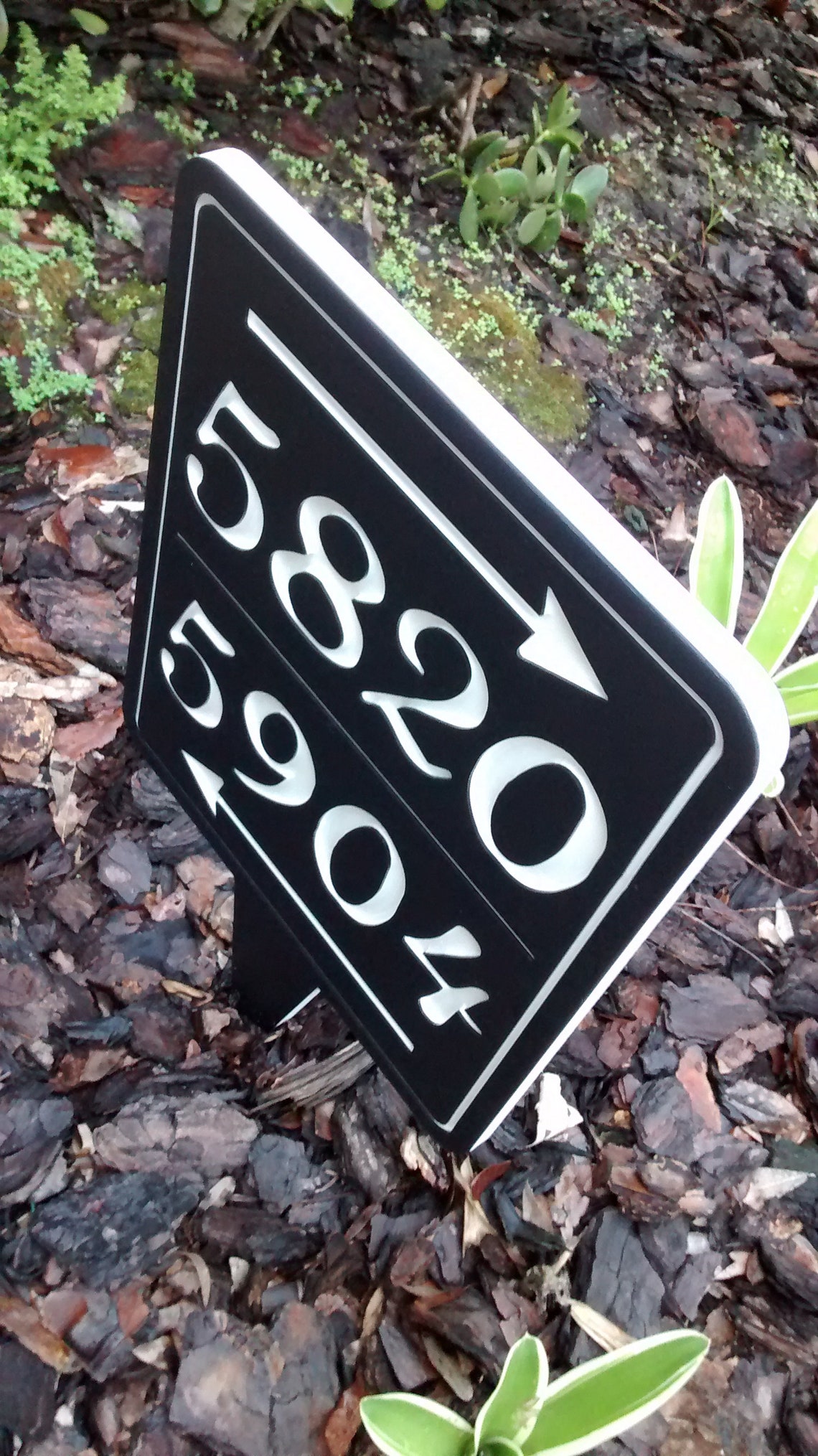 House Numbers With Arrow Address Numbers Address Numbers - Etsy