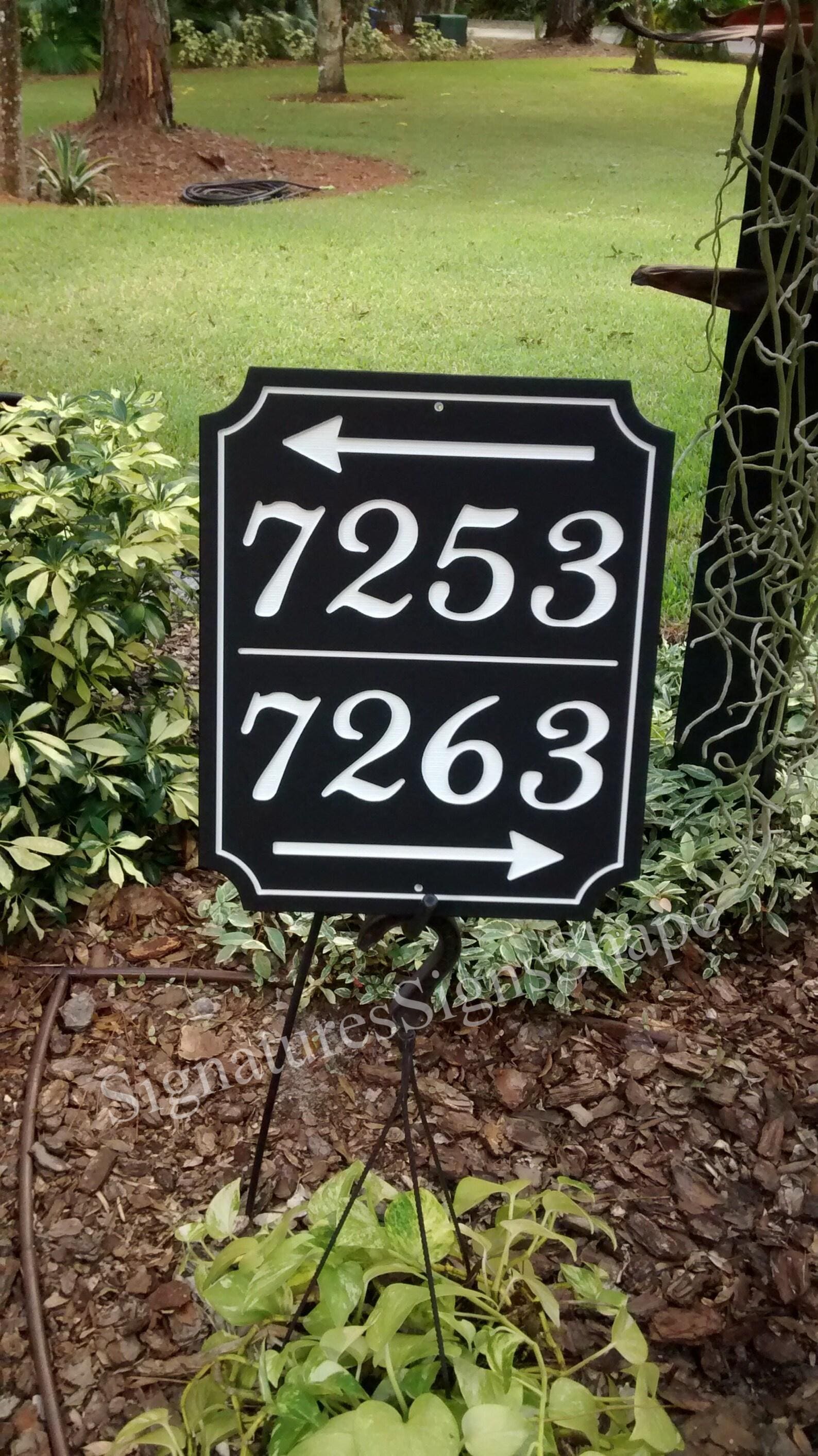 House Number With Arrow, Address Number, Address Number Sign, House ...