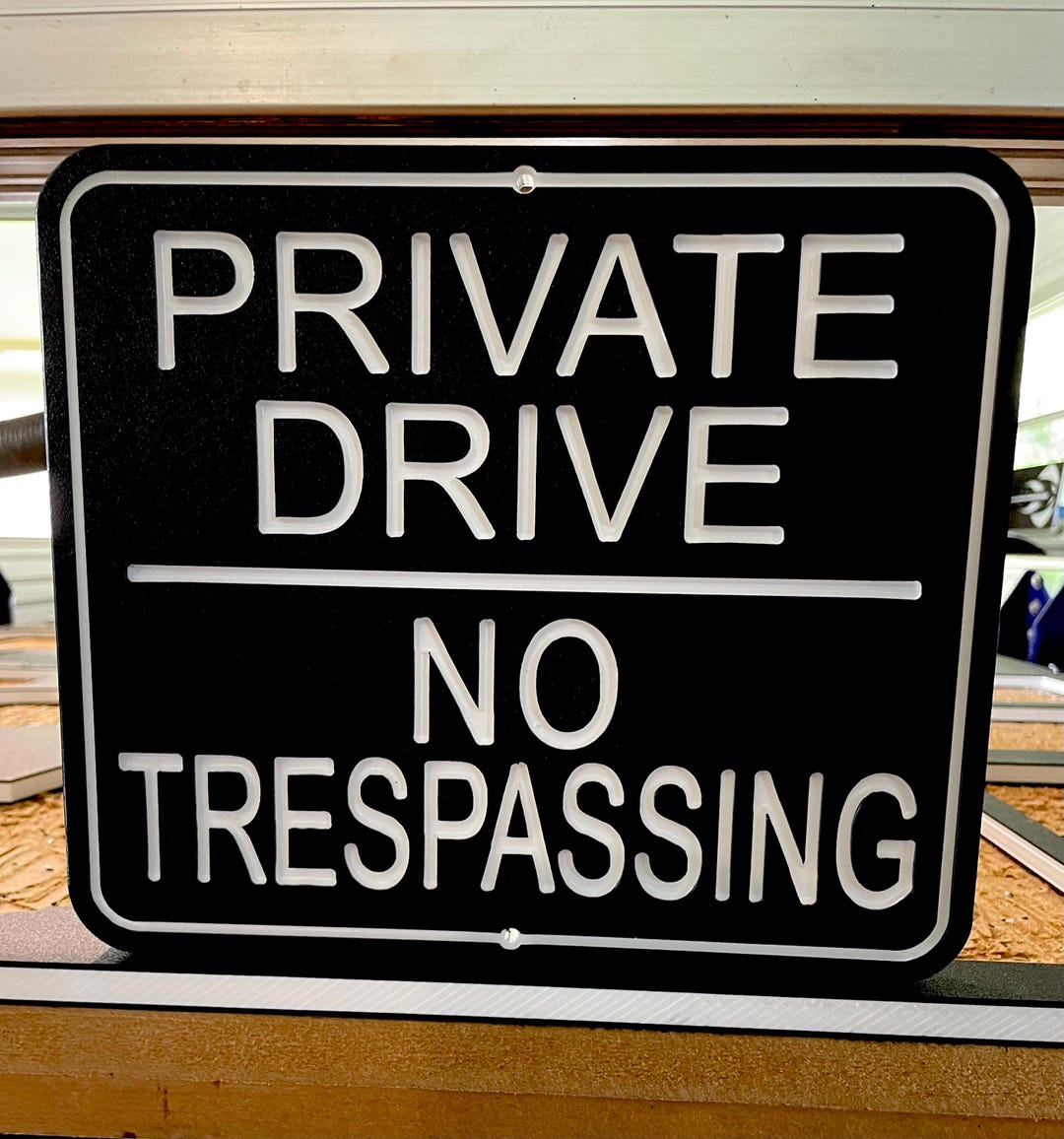 Private Drive, No Trespassing, Engraved Outdoor Sign, Weatherproof ...
