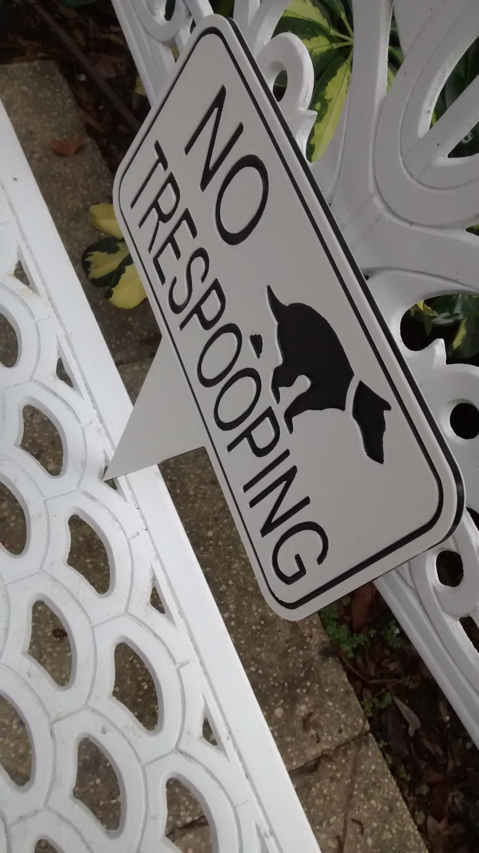 Sign for Dogs, No Trespooping Sign, Dog Yard Sign, Funny Pet Sign ...