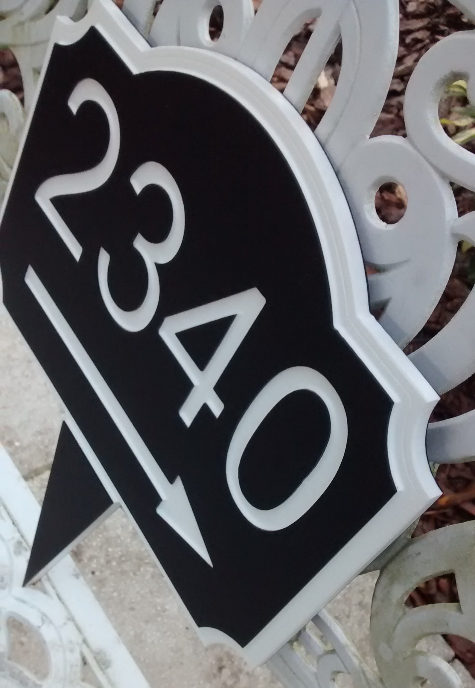 Arrow Address Sign, House Number With Arrow, House Number With Arrow ...