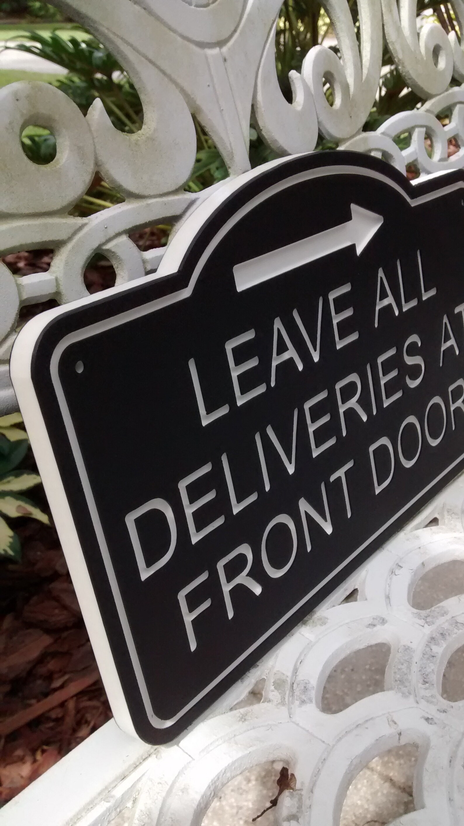 Please Leave Packages at Front Door Sign, Leave All Deliveries at Front ...