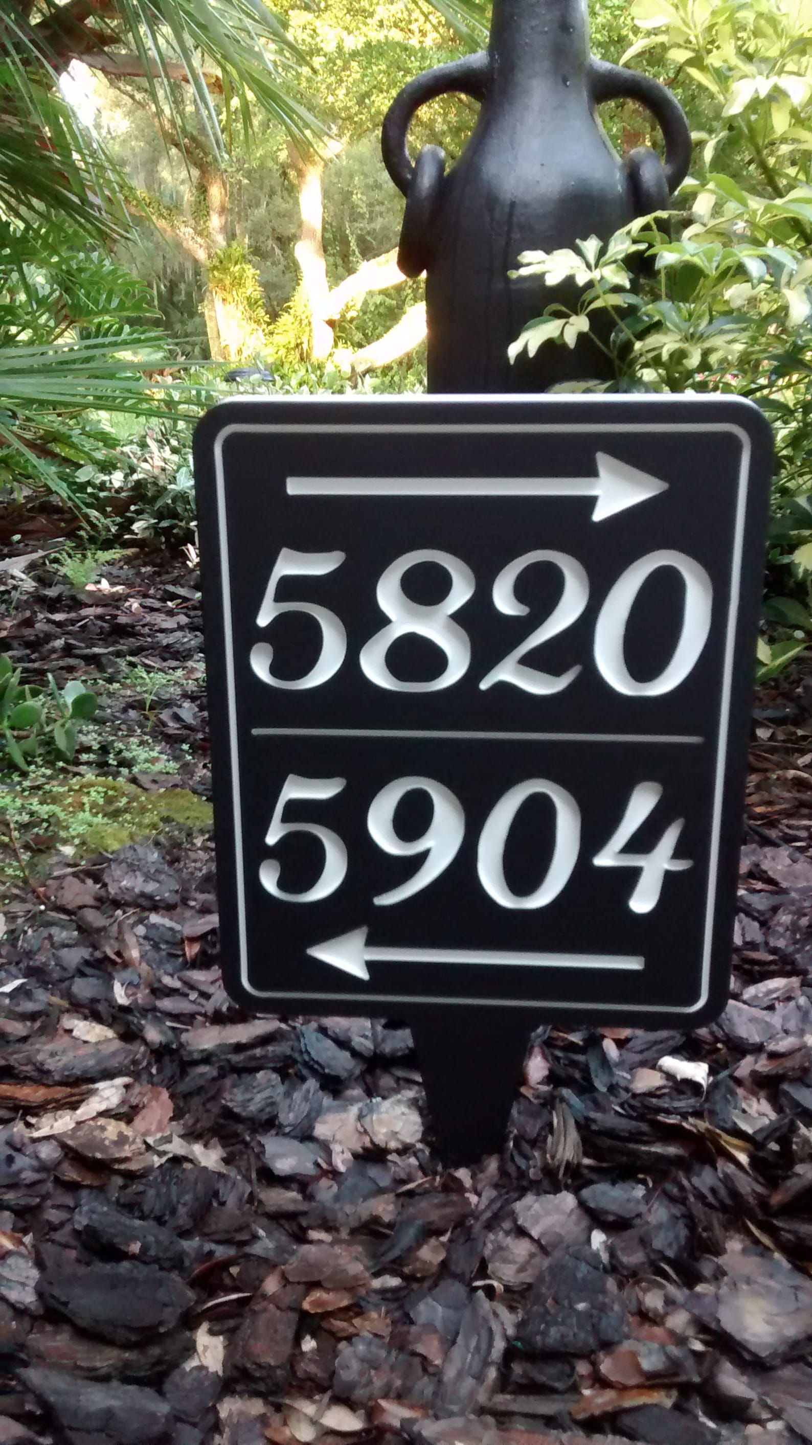 Arrow Address Sign, House Number With Arrow, House Number With Arrow ...