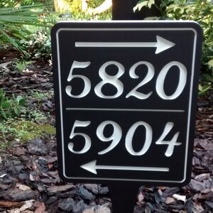 Arrow Address Sign, House Number With Arrow, House Number With Arrow ...