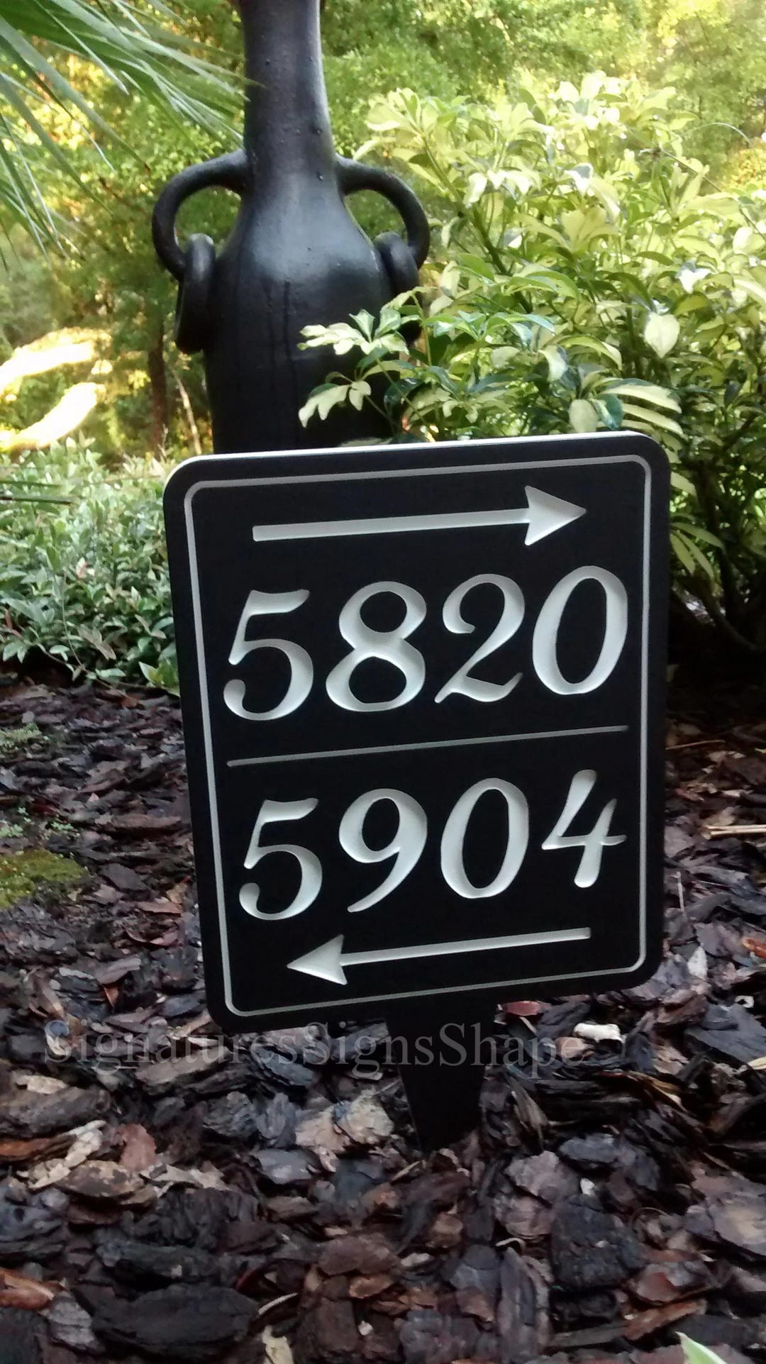 Arrow Address Sign, House Number With Arrow, House Number With Arrow ...