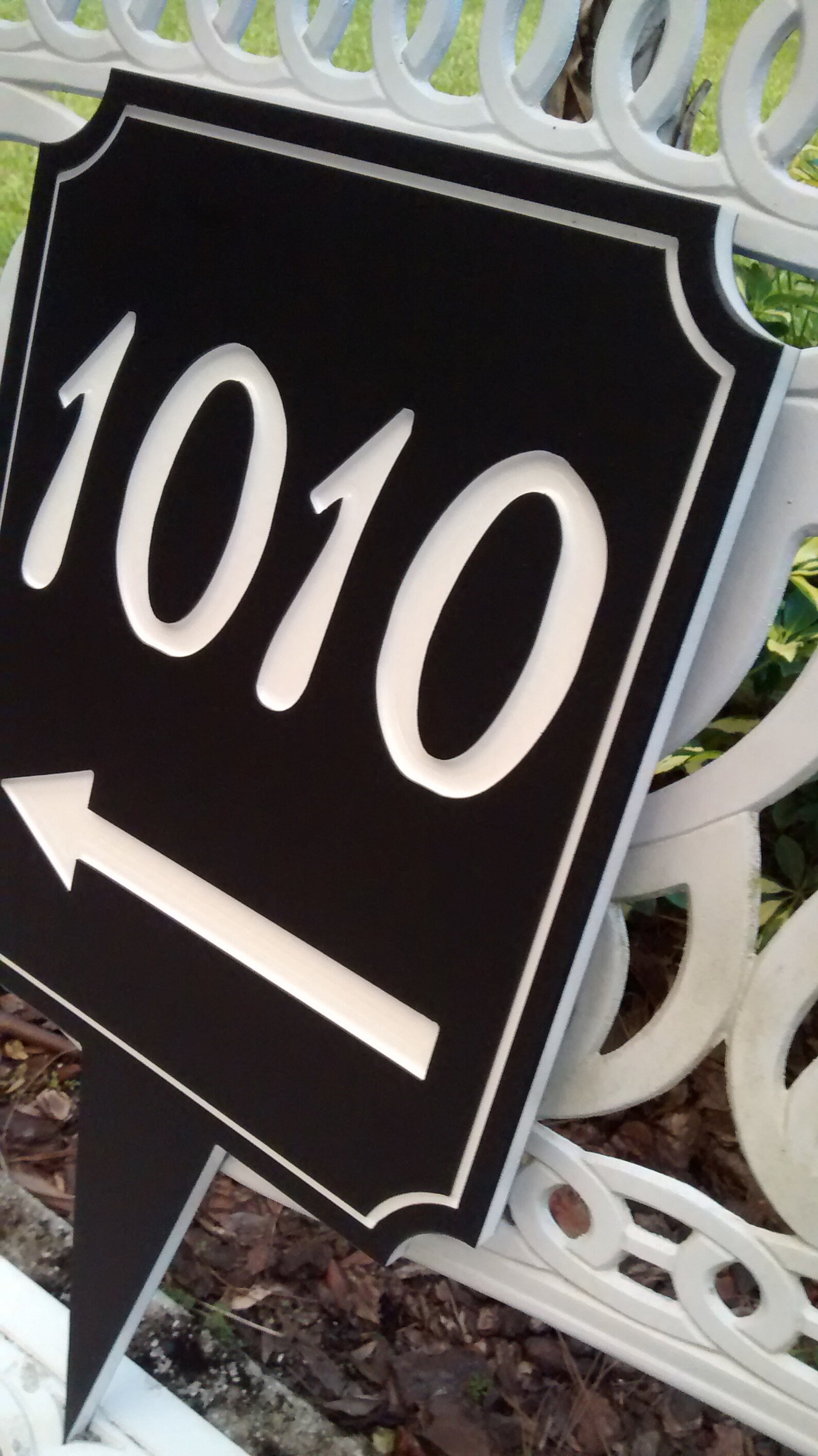 Arrow Address Sign House Number With Arrow House Number With - Etsy