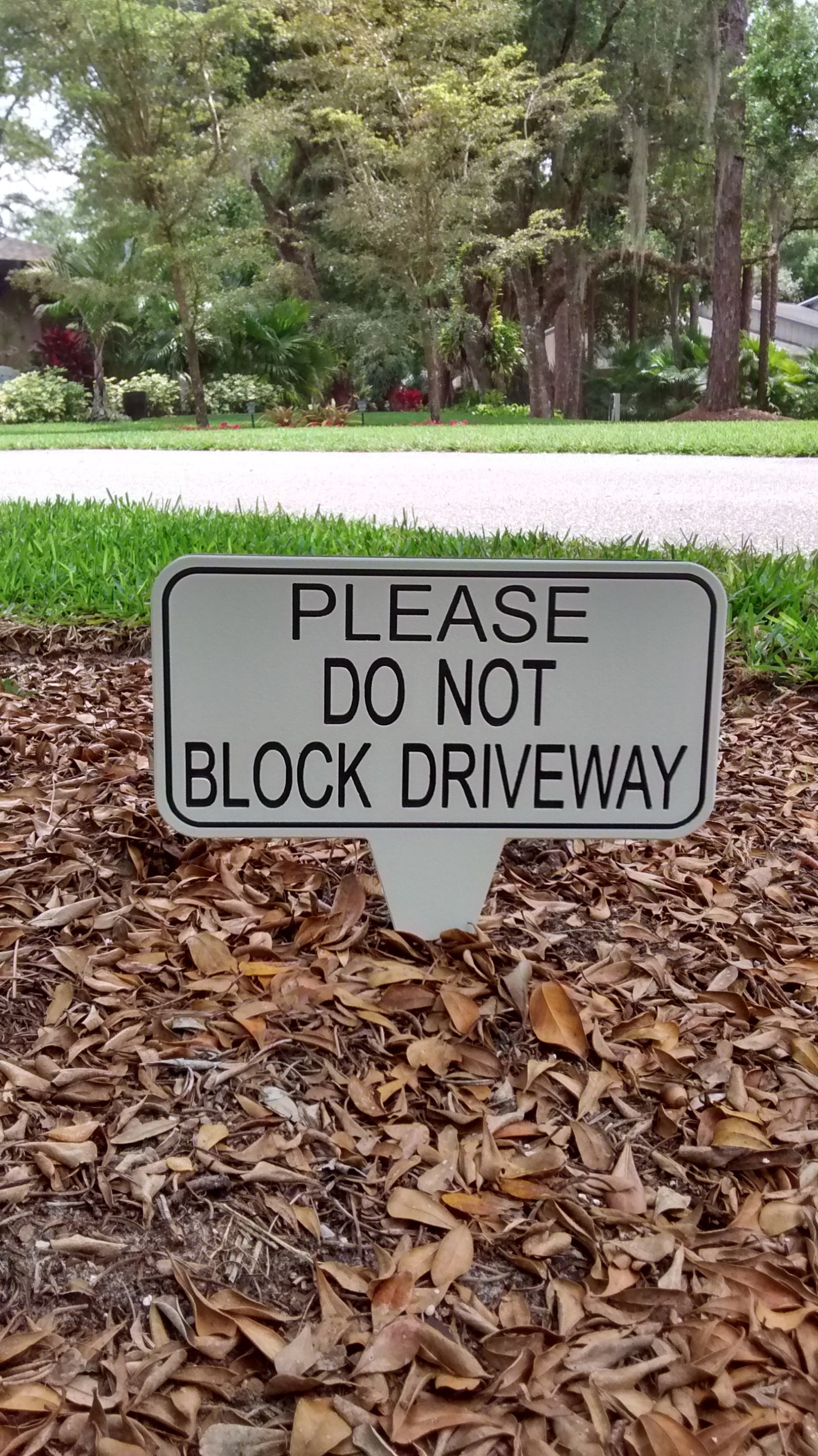 Do Not Block Driveway Please Do Not Block Driveway Yard - Etsy