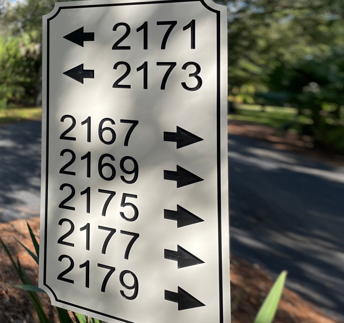 Community Directional Address Sign, Neighborhood Boulevard Information ...