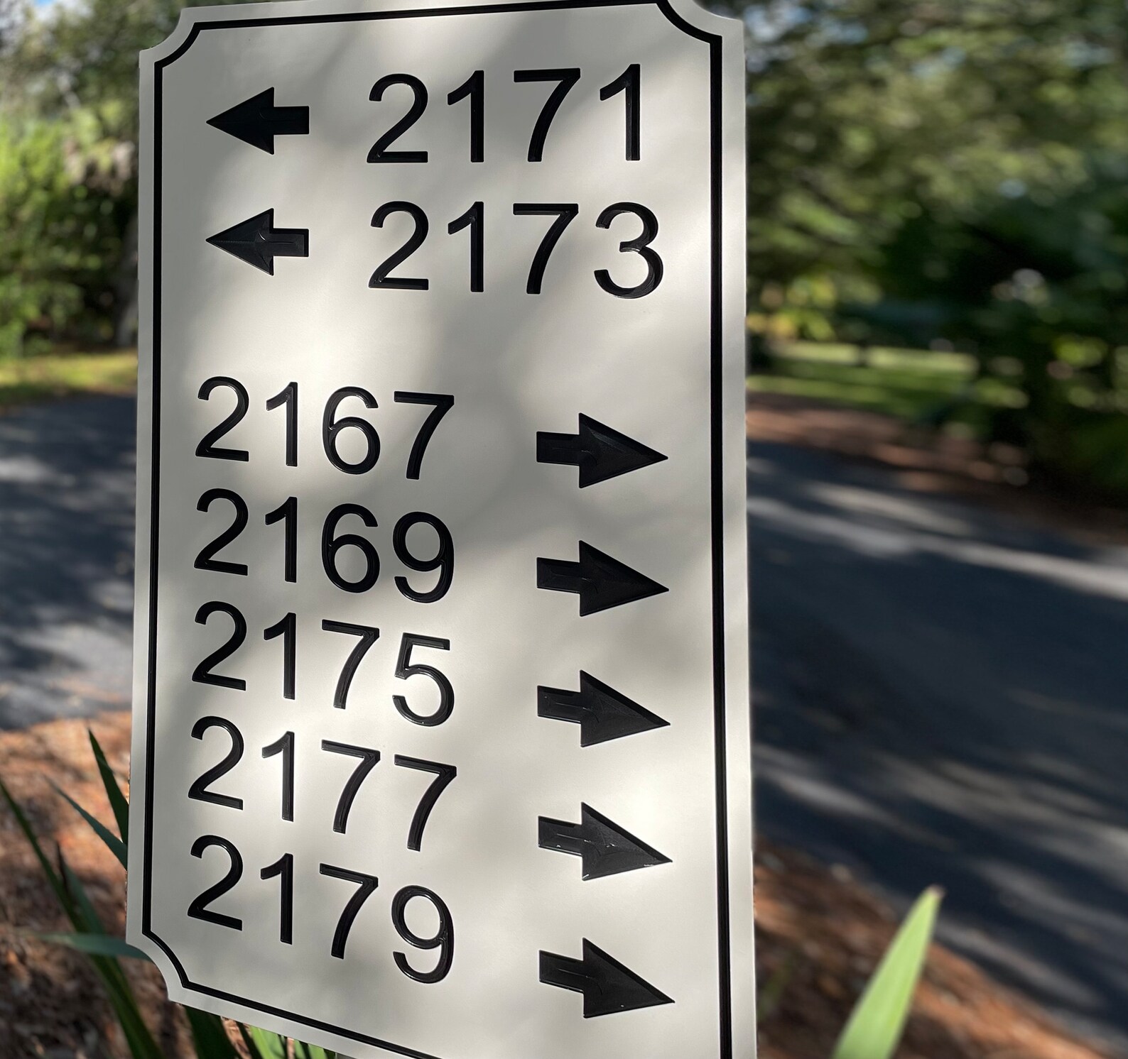 Community Directional Address Sign, Neighborhood Boulevard Information ...