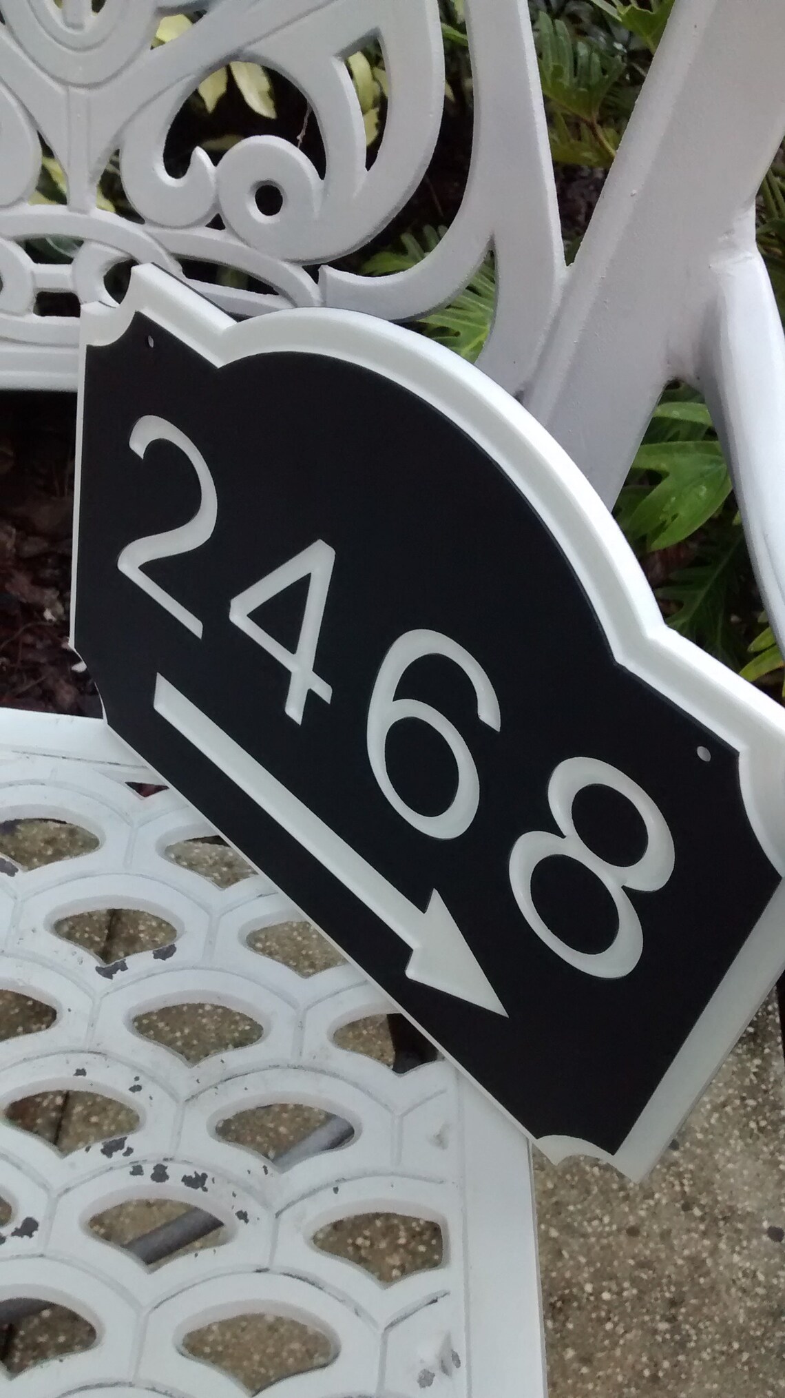 Arrow Address Sign House Number With Arrow House Number With - Etsy