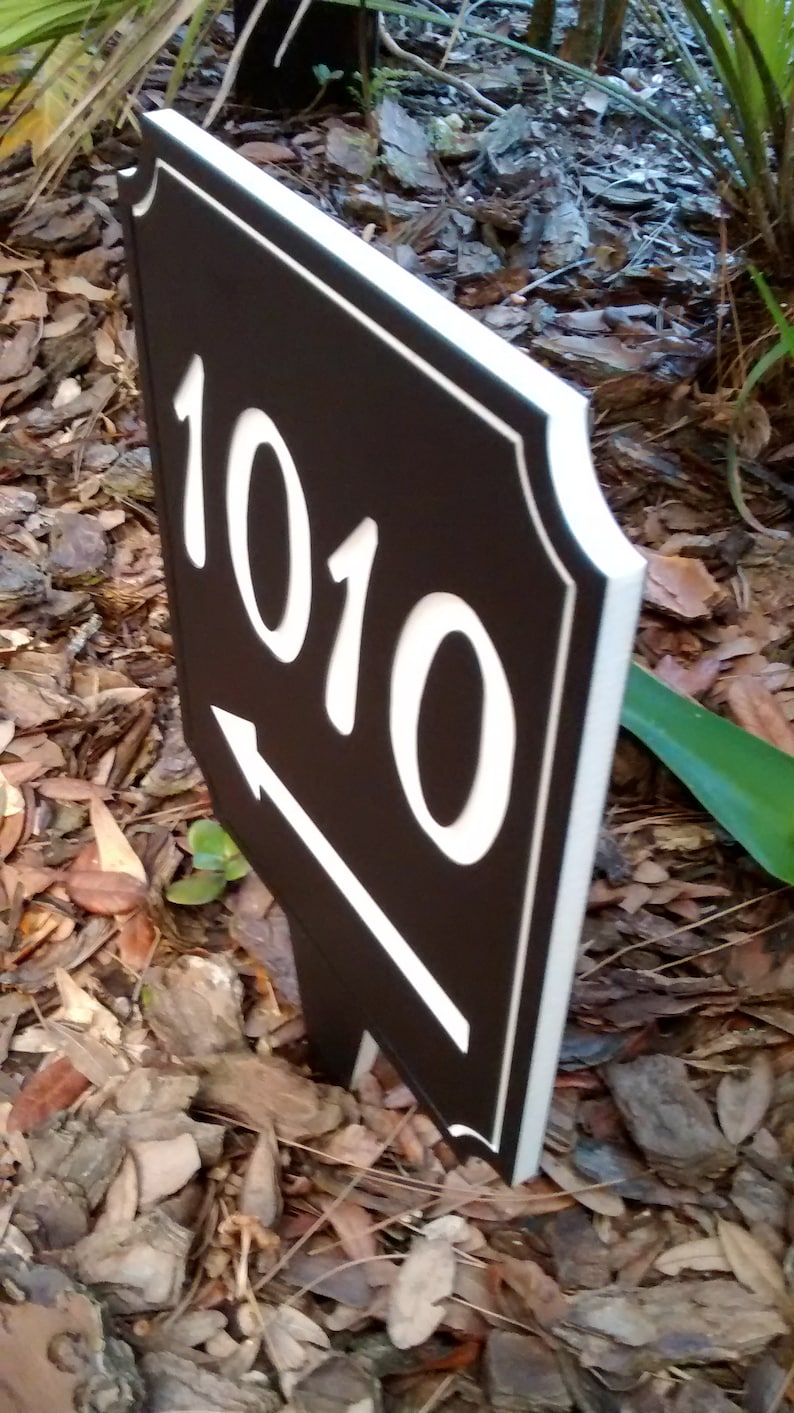 Arrow Address Sign House Number With Arrow House Number With - Etsy