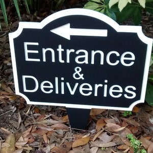 Entrance Sign, Shop Sign, Business Sign, Signs With Arrows, Office ...