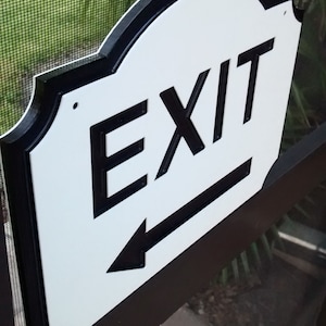 Exit Sign, Shop Sign, Business Sign, Signs With Arrows, Office Signs ...