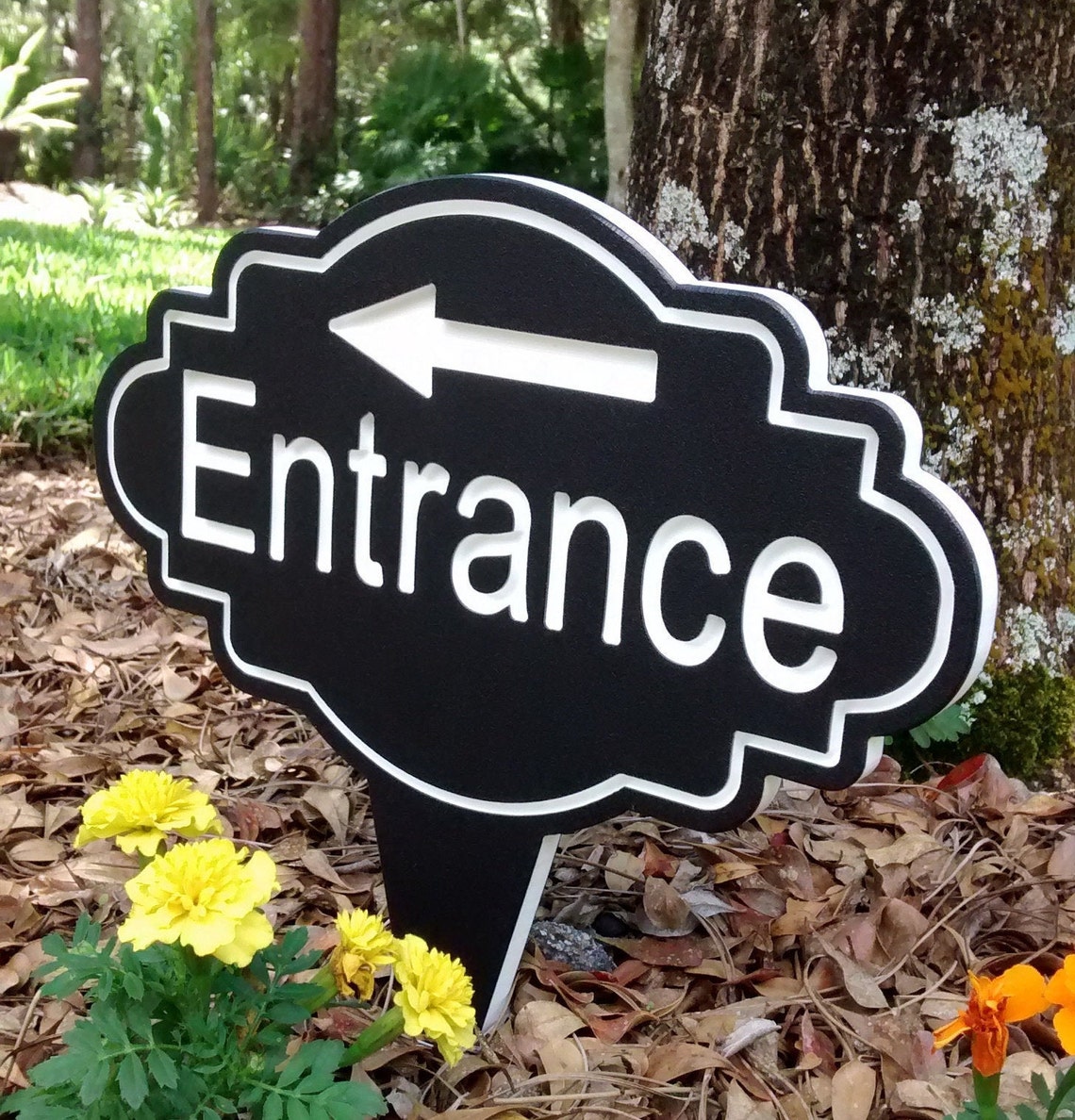 Entrance Sign Directional Sign Enter Sign Business Signage | Etsy