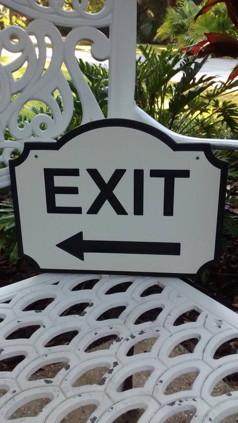 Exit Sign Shop Sign Business Sign Signs With Arrows Office | Etsy