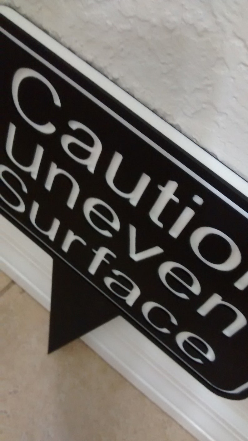 Caution Sign Warning Sign Engraved Sign Outdoor Yard Sign - Etsy