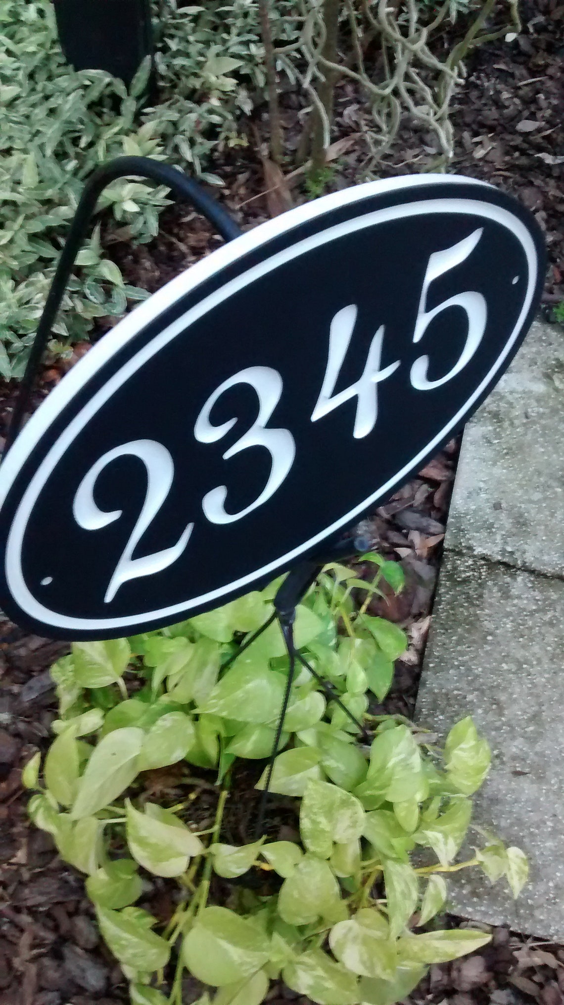 Custom Oval Address Sign Custom House Numbers Home Address | Etsy