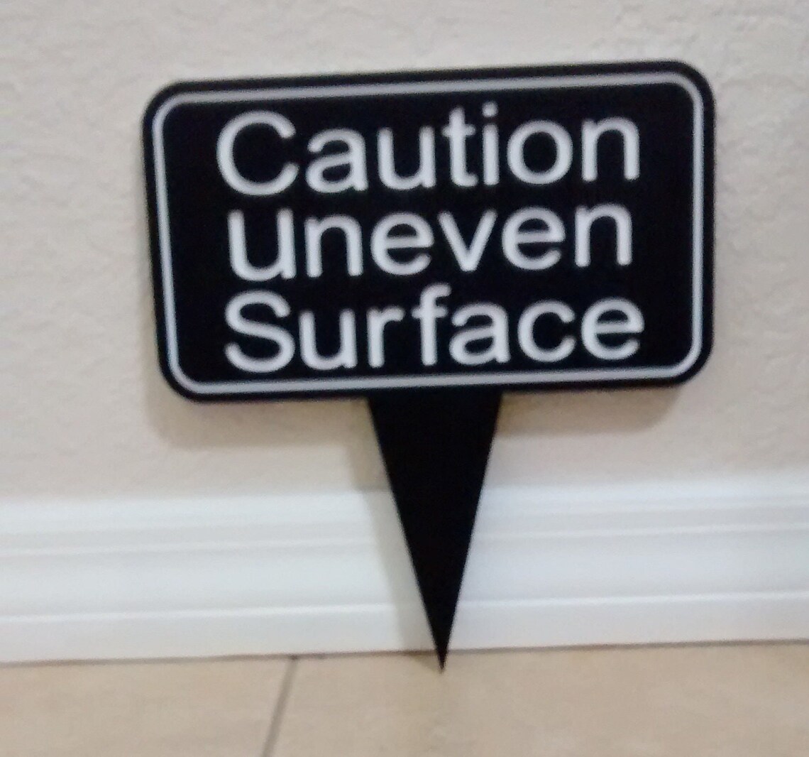 Caution Sign Warning Sign Engraved Sign Outdoor Yard Sign - Etsy