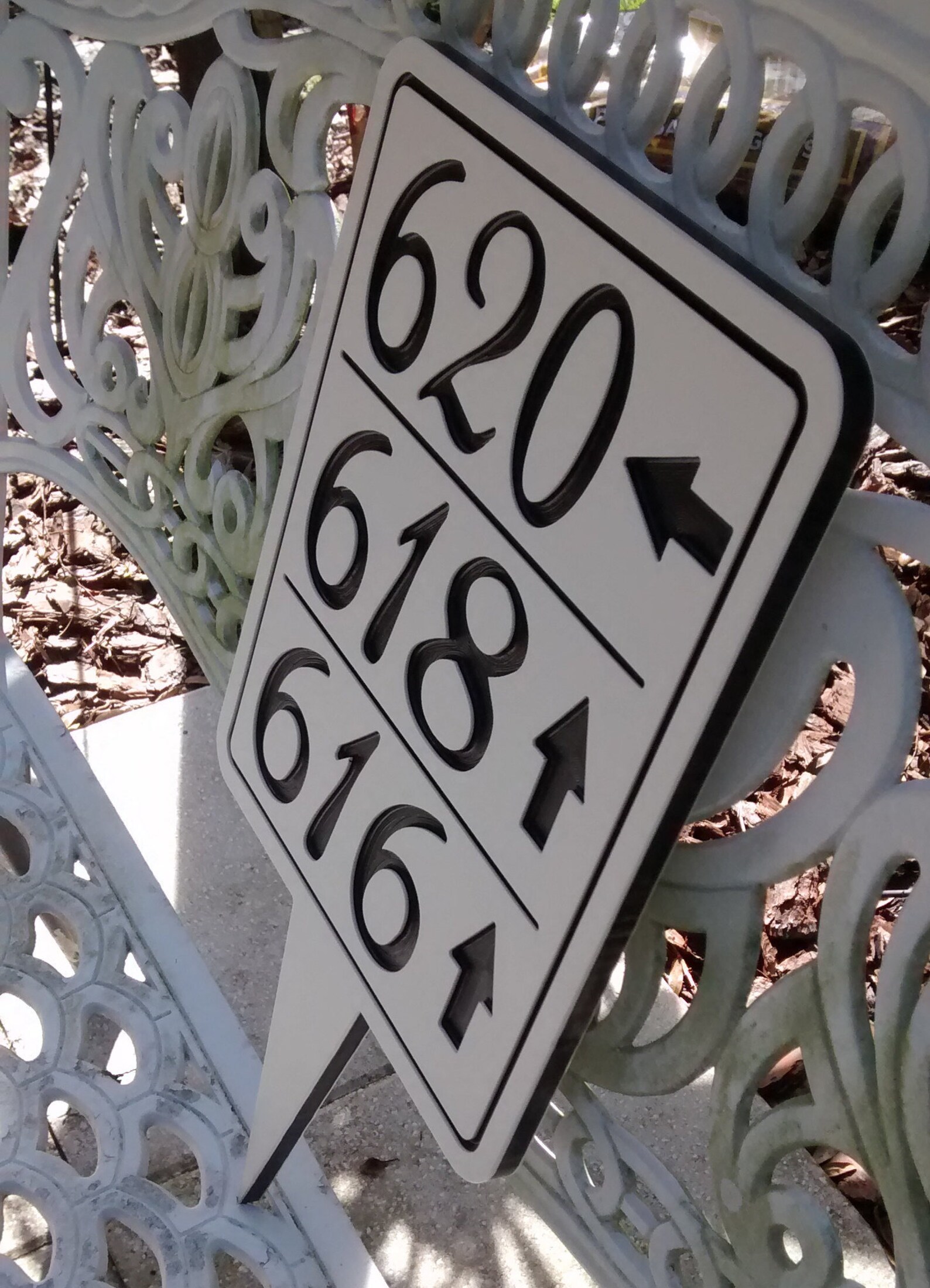 Arrow Address Sign, House Number With Arrow, House Number With Arrow ...