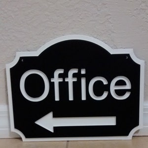 Office Sign, Outdoor Office Sign, Home Office Sign, Signs With Arrows ...