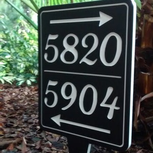 House Numbers With Arrow, Address Numbers, Address Numbers Sign, House ...