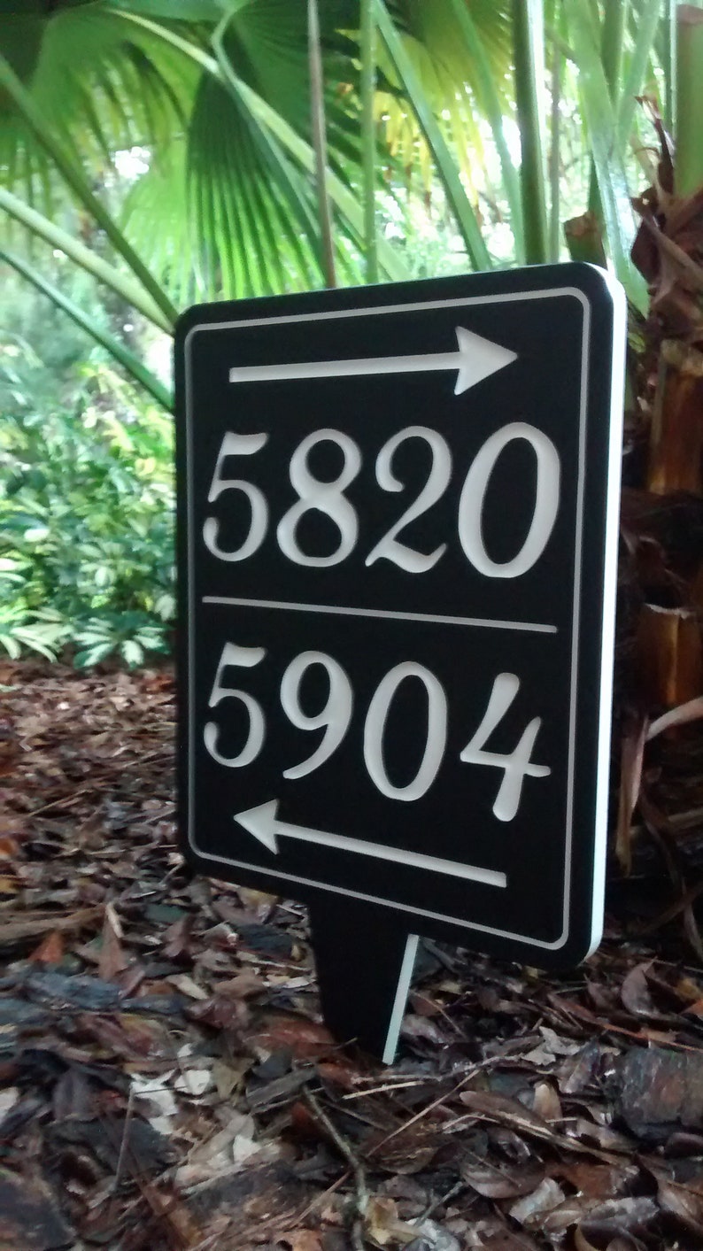 House Numbers With Arrow, Address Numbers, Address Numbers Sign, House ...