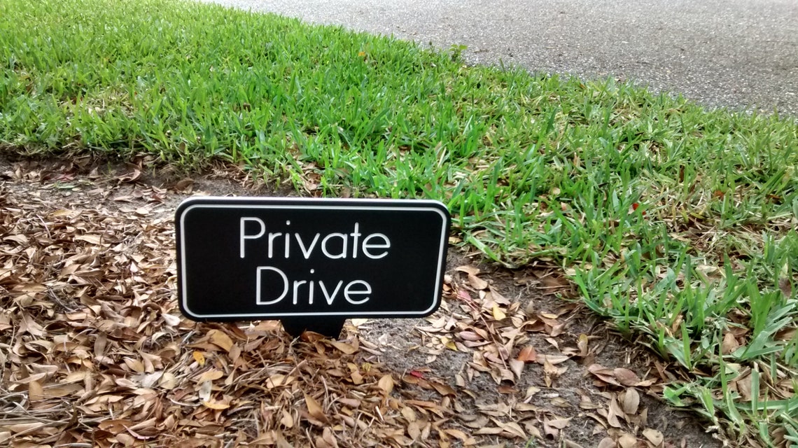Private Drive Sign, Private Drive, Private Drive Yard Sign, Yard Sign ...