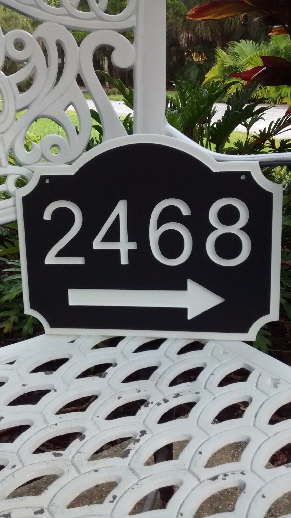 House Numbers Address Numbers Address Sign Arrow House | Etsy